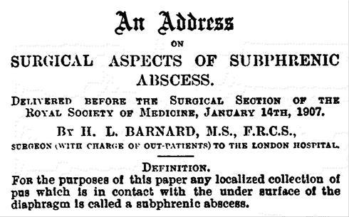 Massachusetts Medical Society: The Subphrenic Spaces and the Emperor's ...